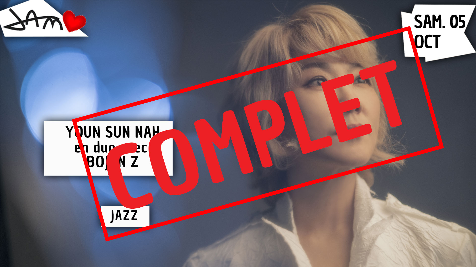 YOUN SUN NAH EN DUO AVEC BOJAN Z - LE 05/10 Coup de cœur Jam - JAM